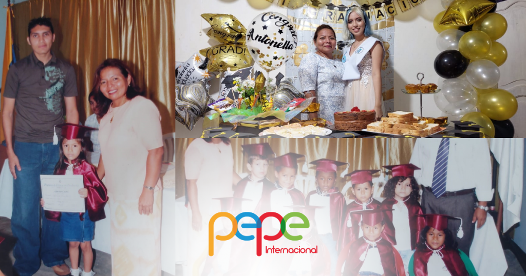 Student from PEPE Ecuador graduates in graphic design - Pepe Network